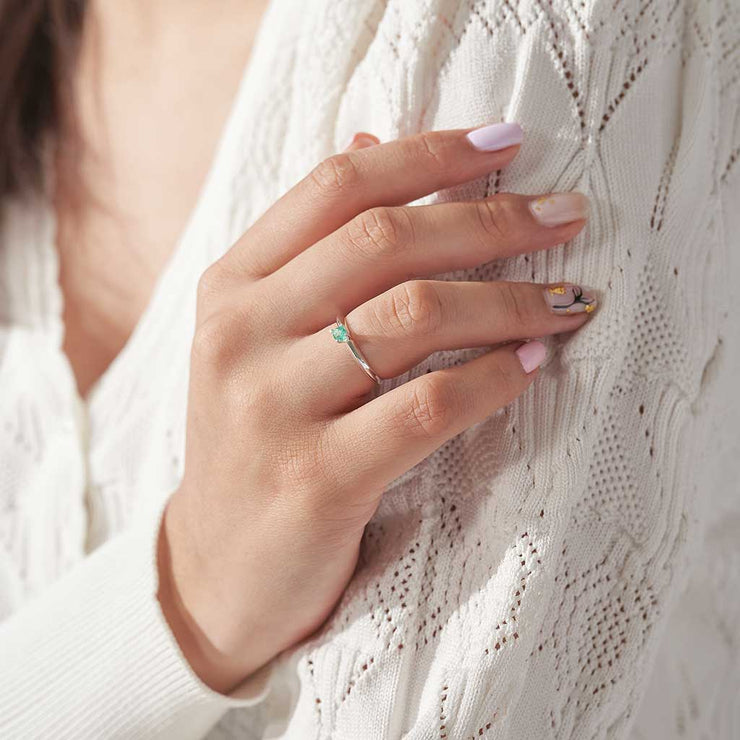 Anillo Sofia con Esmeralda Colombiana – Esmeraldas Colombia