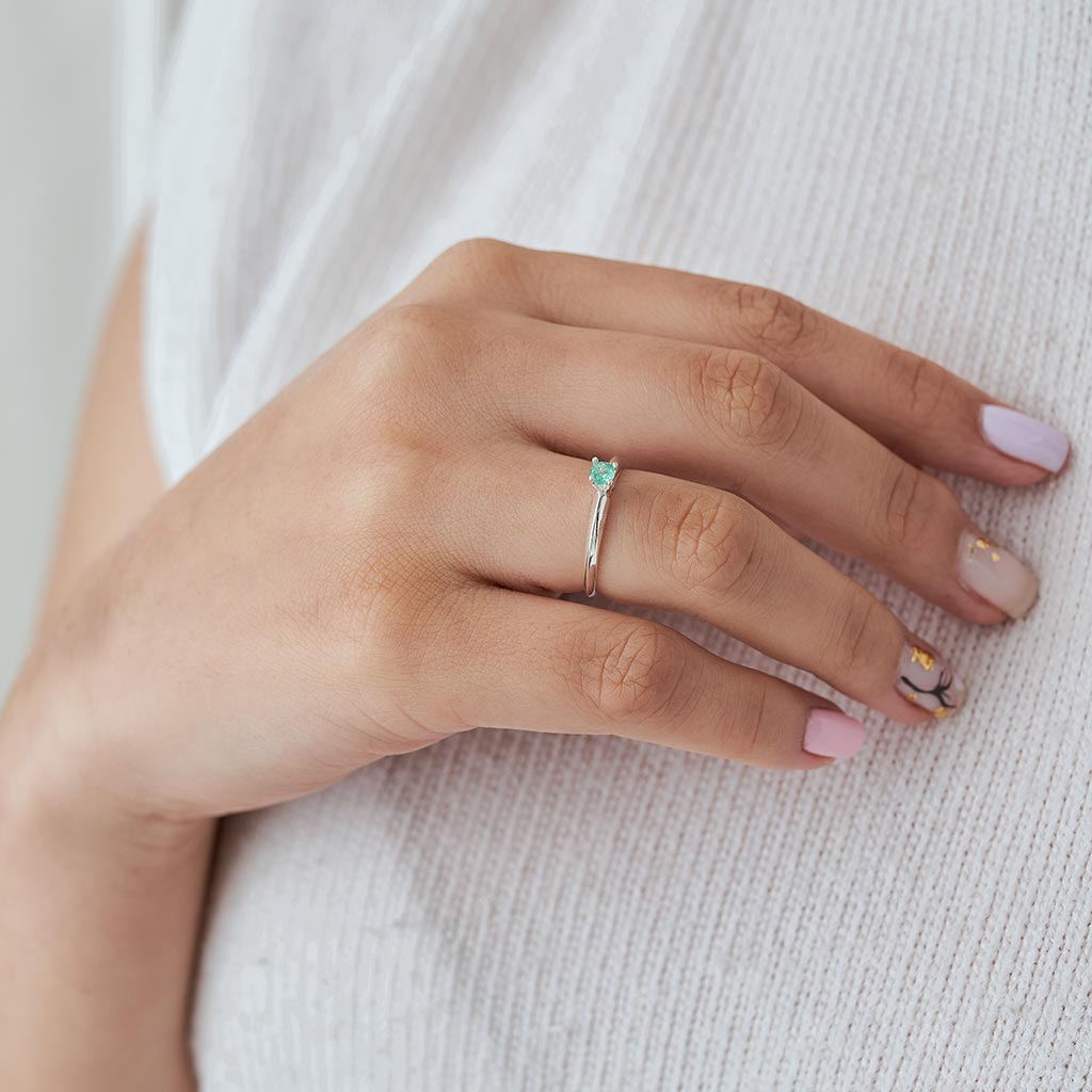 Anillo Sofia con Esmeralda Colombiana – Esmeraldas Colombia